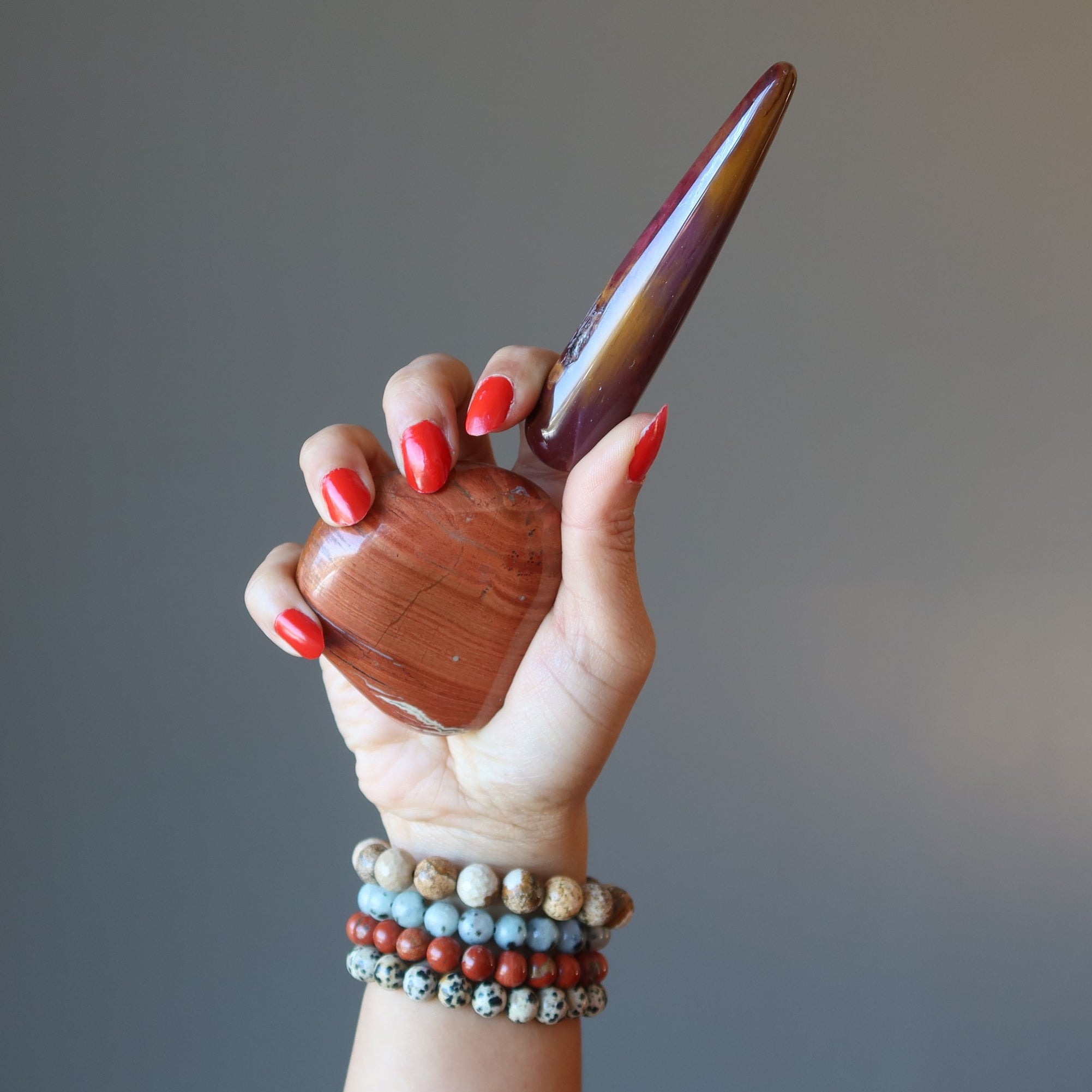 Jasper Affirmations File: Self-Care | 21 Mantras | Satin Crystals