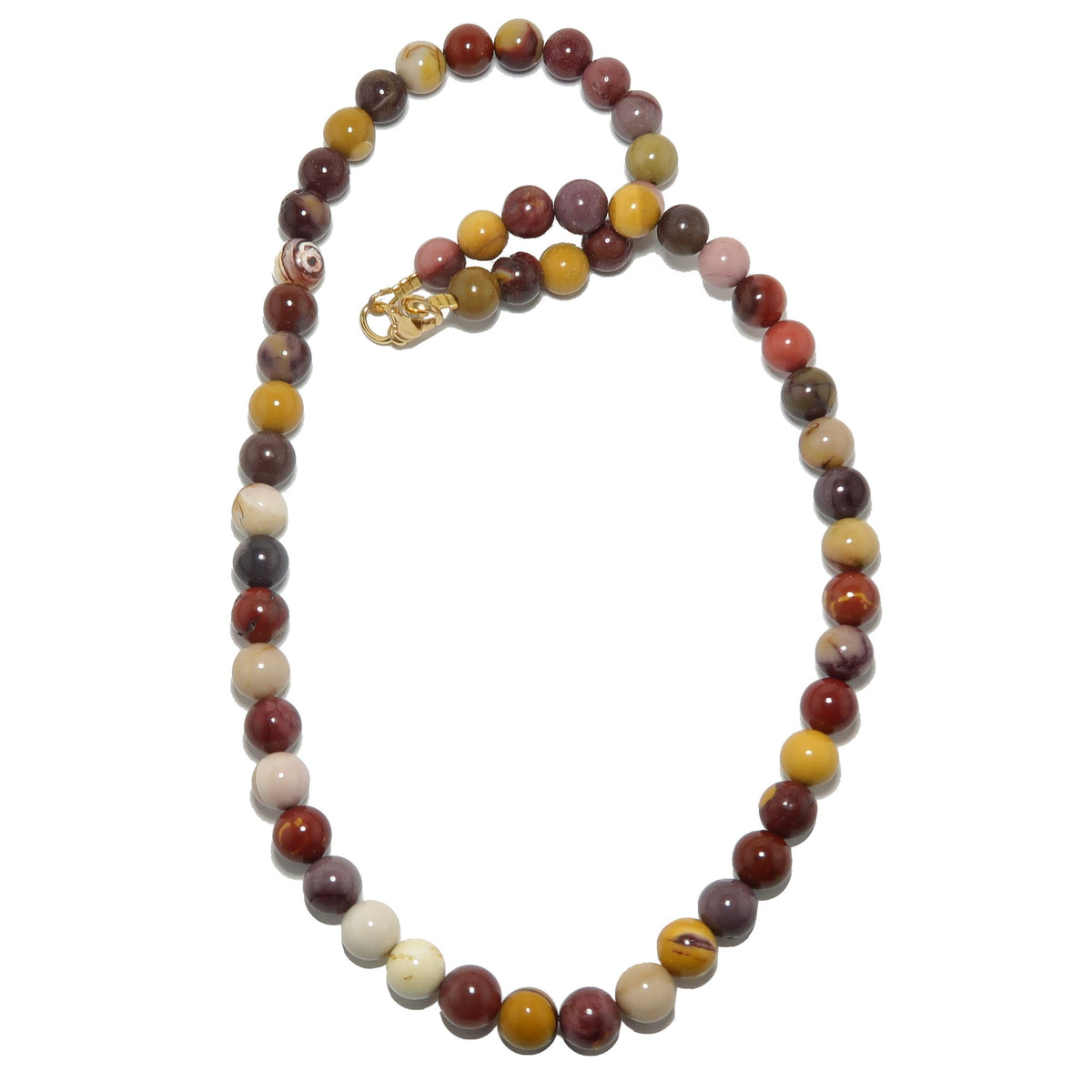 Mookaite Jasper Necklace Colorful Crystal Carnival — Satin Crystals