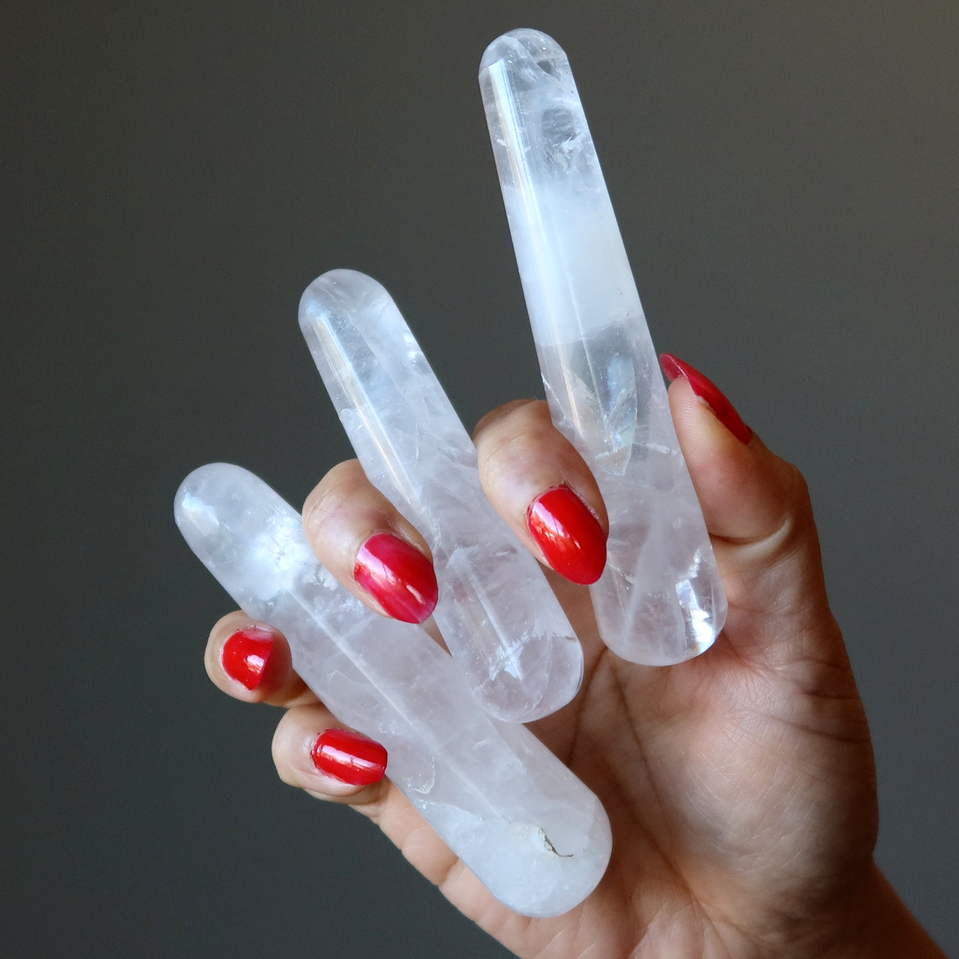 Clear Quartz Massage Wand My Wellness Ritual Stone — Satin Crystals